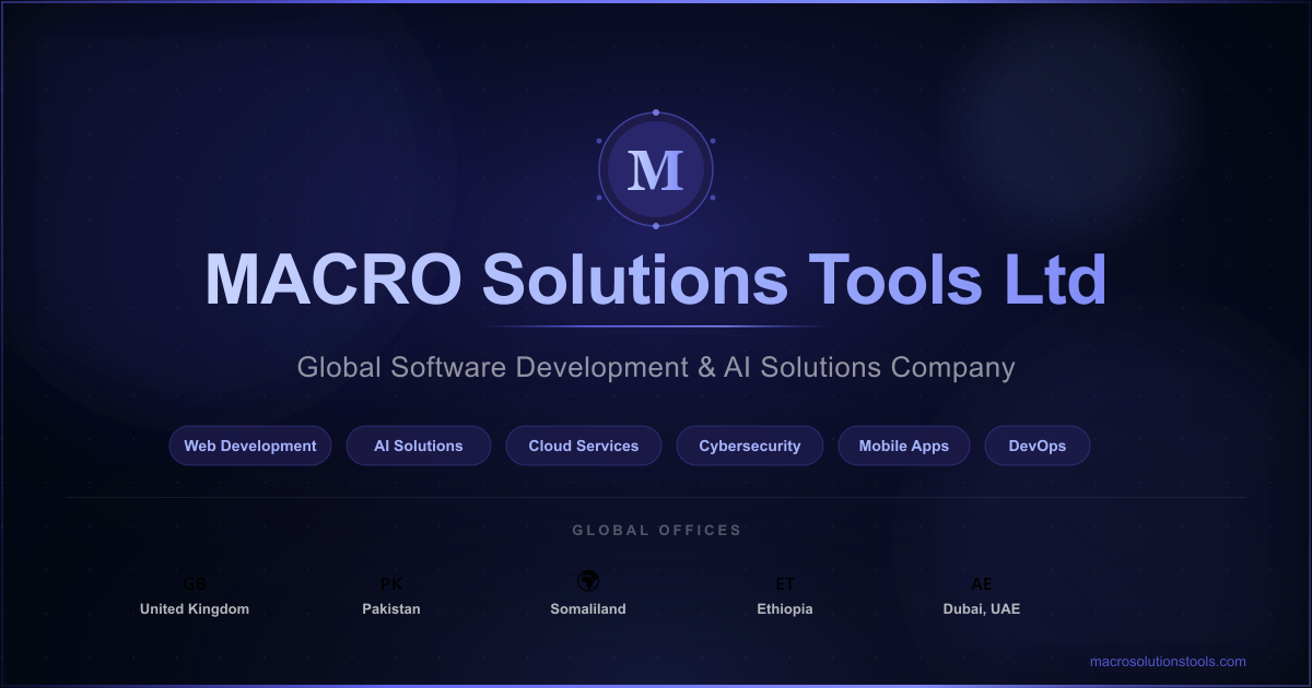 MACRO Solutions Tools Ltd | Global Software Development Company